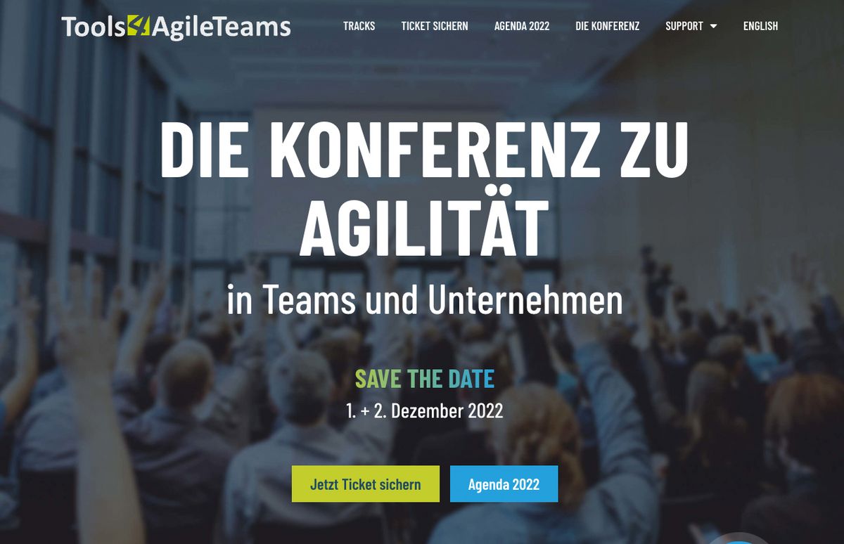 Tools4AgileTeams am 1. und 2. Dezember 2022